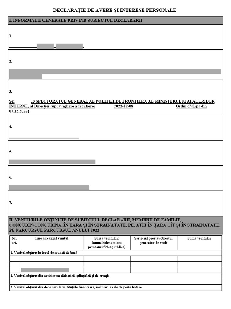 Declarație de Avere Ruslan Galusca | PDF