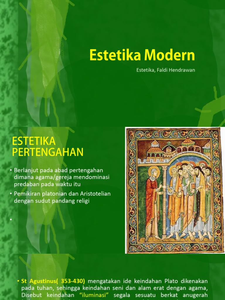 Estetika: Dari Abad Pertengahan ke Modern | PDF