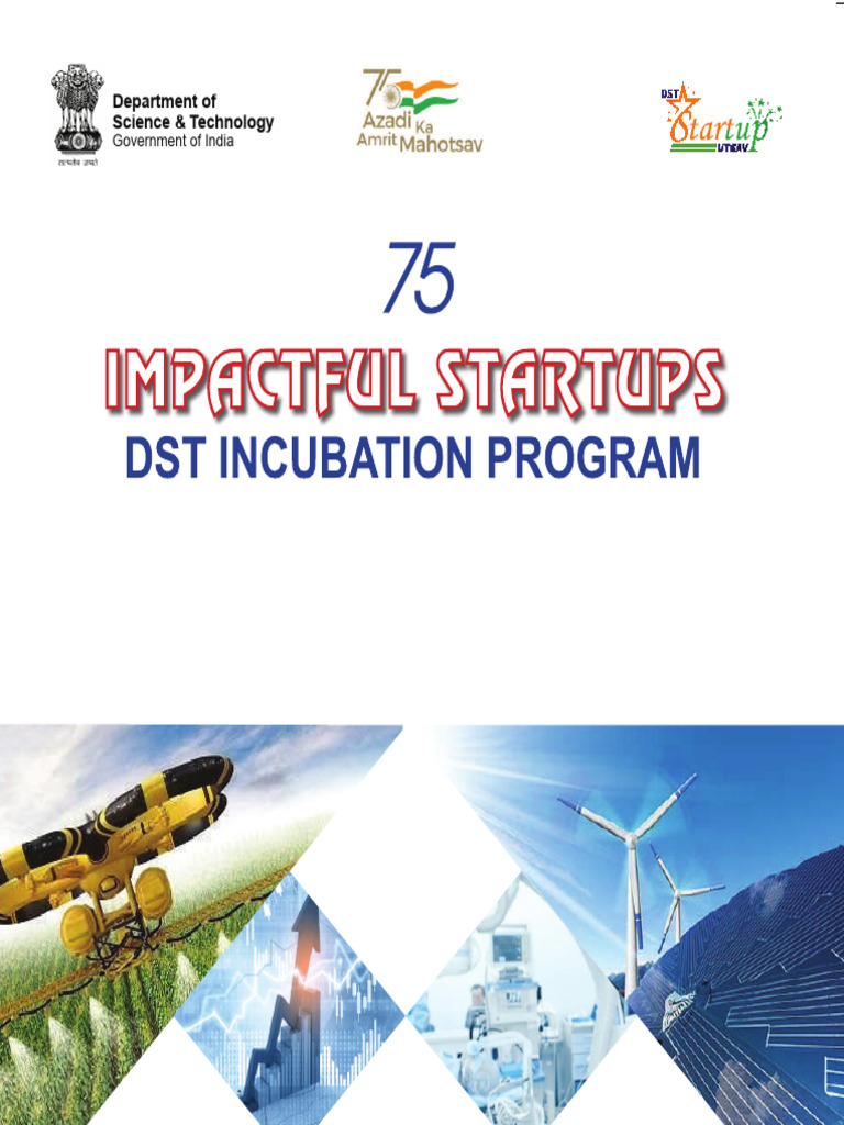 75 Impactful Startup DST Incubation Program | PDF | Startup Company ...