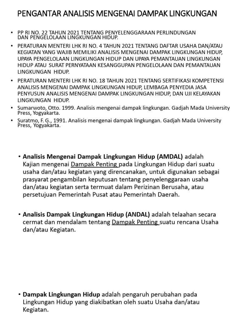 Amdal | PDF