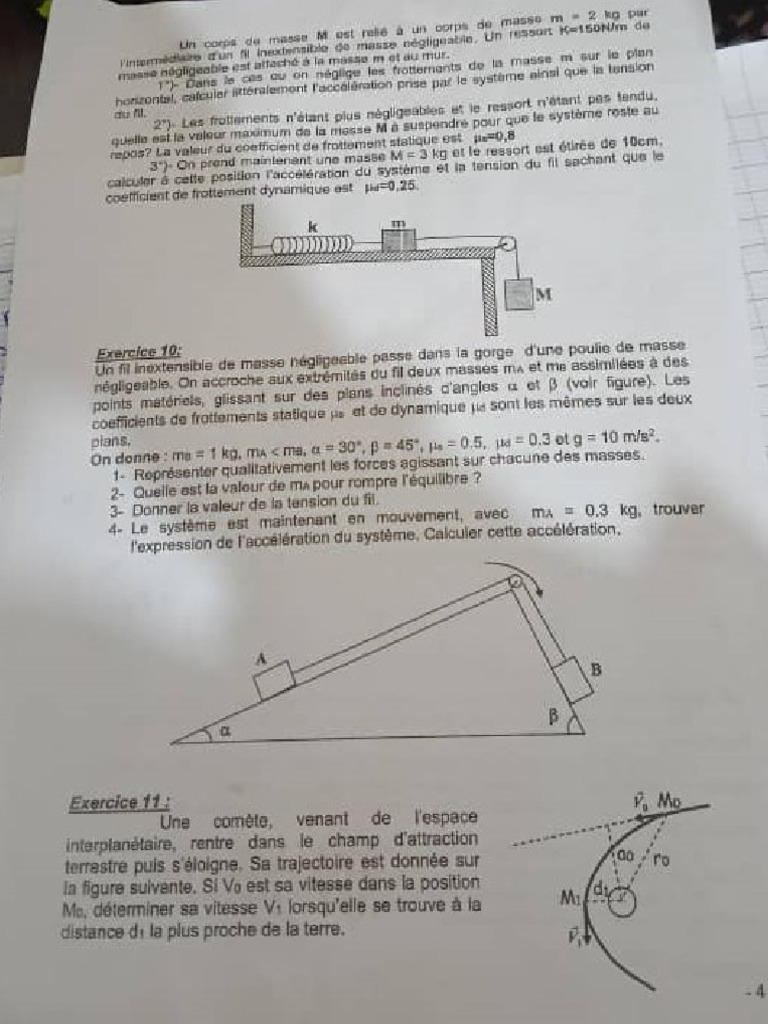 Serie Physique 1 | PDF