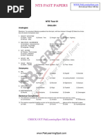 BUITEMS Entry Test Sample Paper NAT ICOM | PDF | Full Employment | Tax Rate