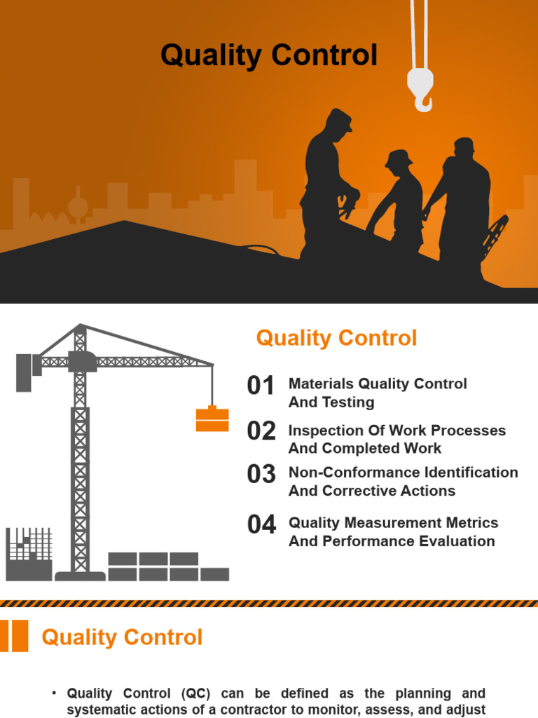 Construction Quality Control PPT TEMPLATE | PDF | Systems Science ...