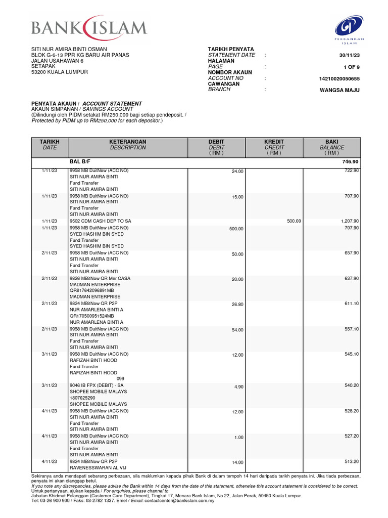 Estatement-202311 20231227180301 | PDF