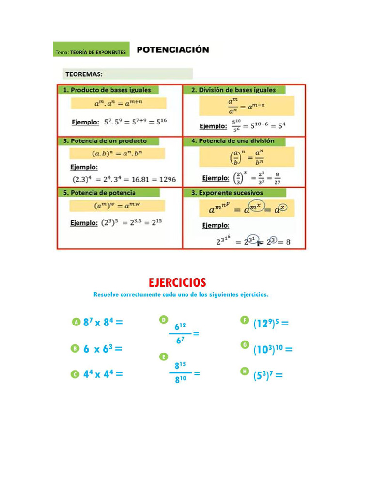 Teorema De Potencia Pdf