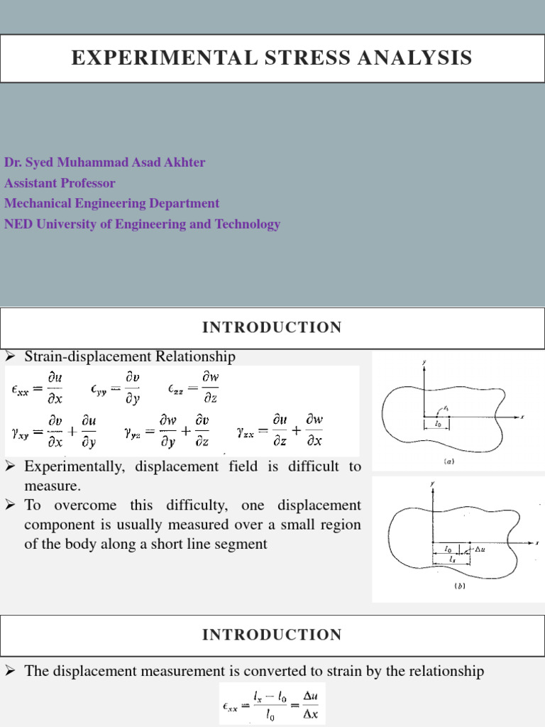 Experimental Stress Analysis | PDF | Electrical Resistance And Conductance | Electrical Engineering