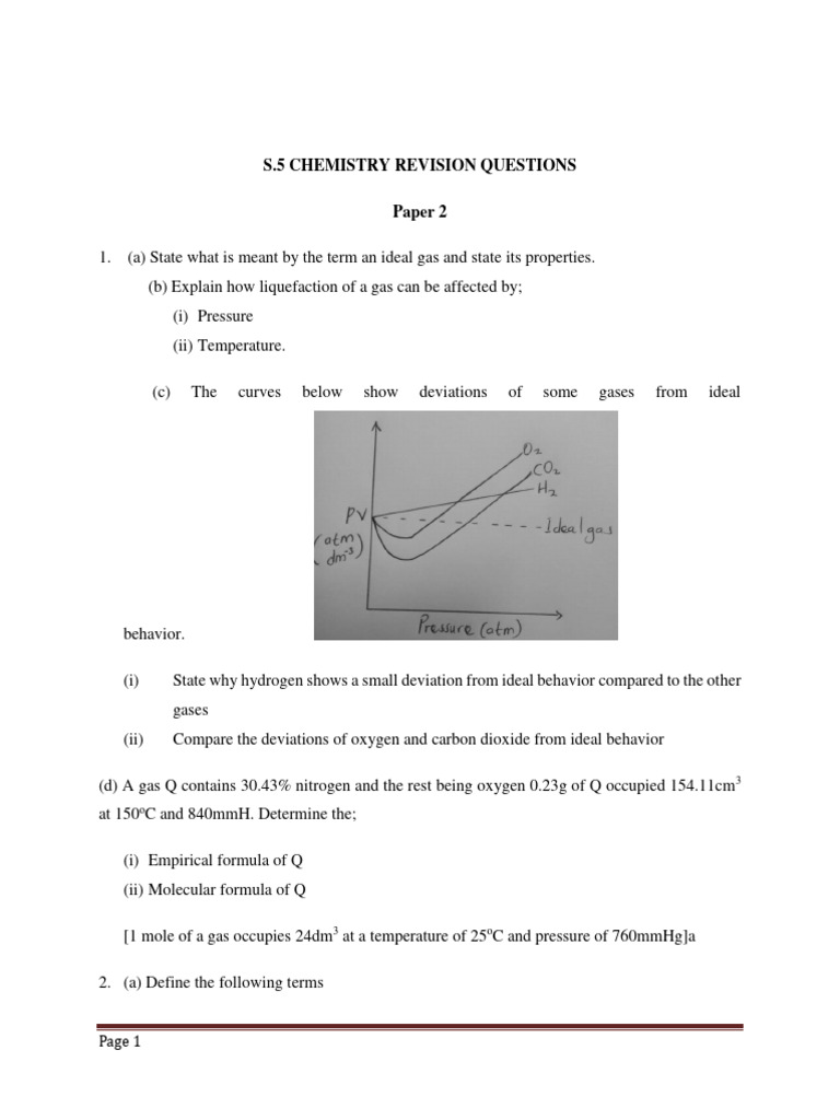 S.5 Chemistry | PDF