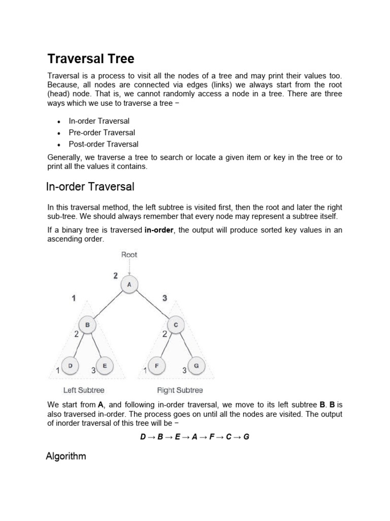 Traversal Tree | PDF