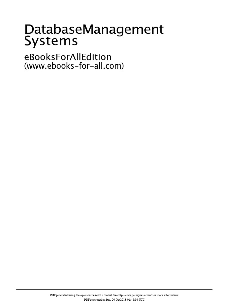 Database Management Systems | PDF