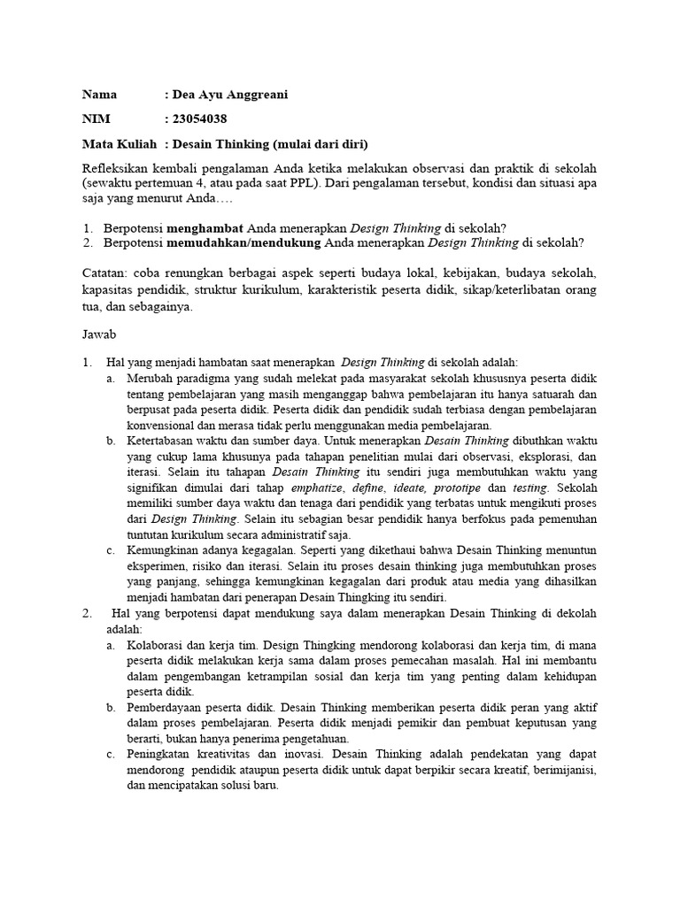 Mulai Dari Diri T.6 | PDF