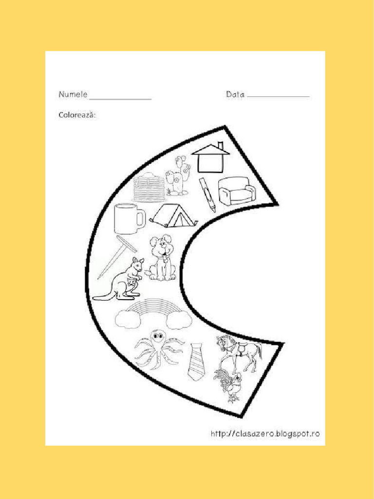 Litera C Fisa de Lucru | PDF