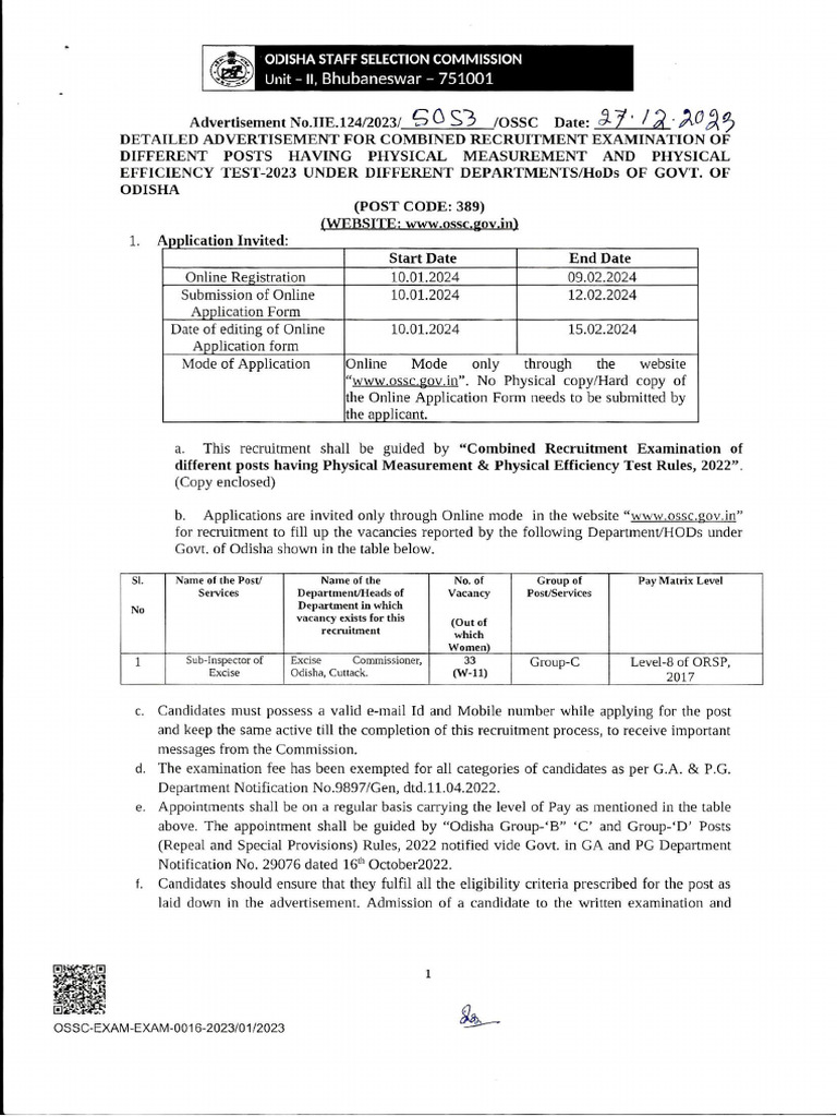 SI of Excise-2023 - 0001 | PDF