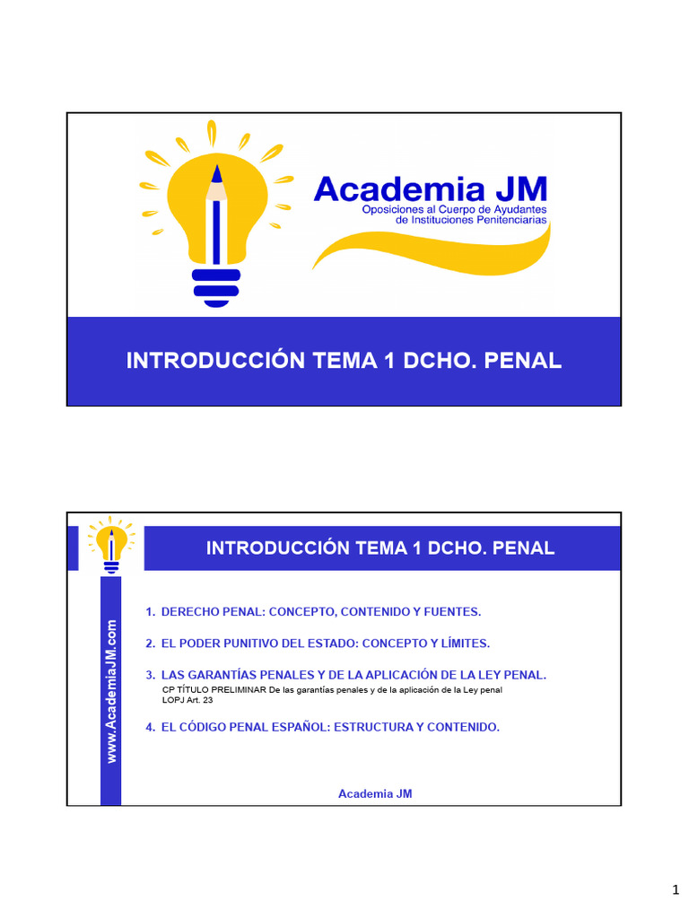 T01 Esquemas Intro | PDF | Derecho penal | Ley común
