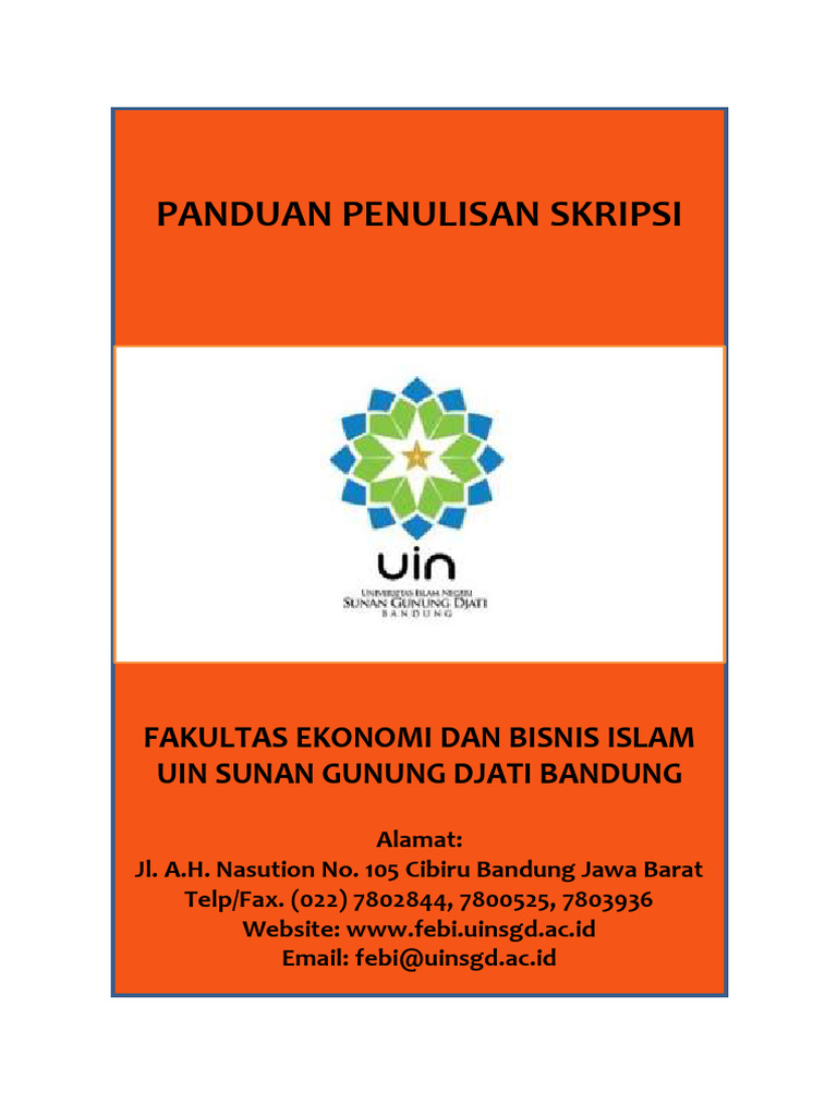Buku Panduan Penulisan Skripsi Febi 2021 | PDF