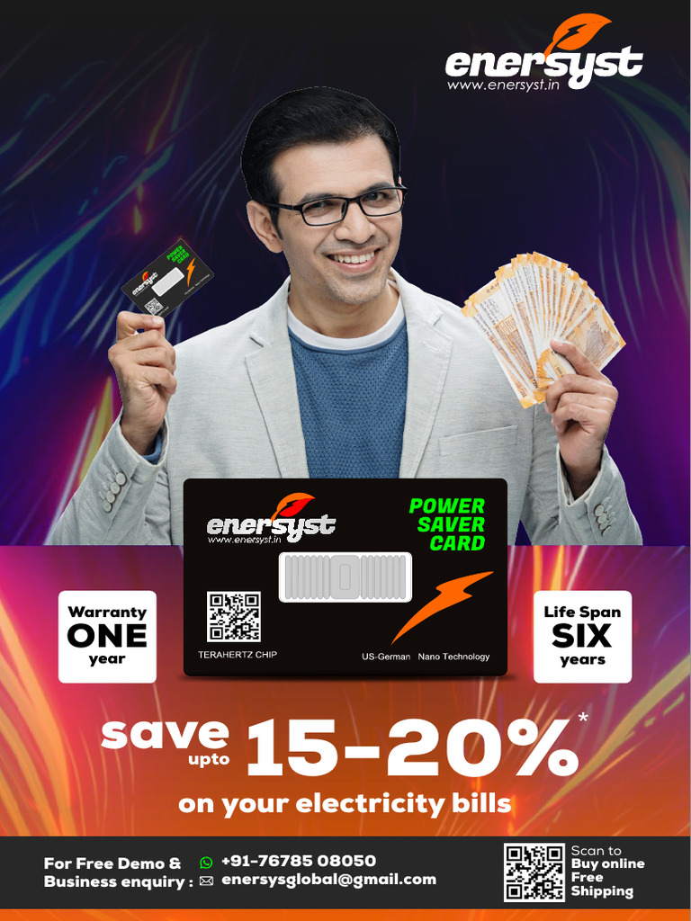 Buy Electricity Saver Card Online at Enersyst | PDF | Electric Power ...