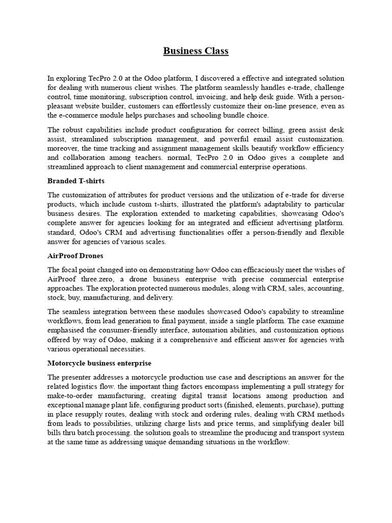 Himanshu - Business Class | PDF