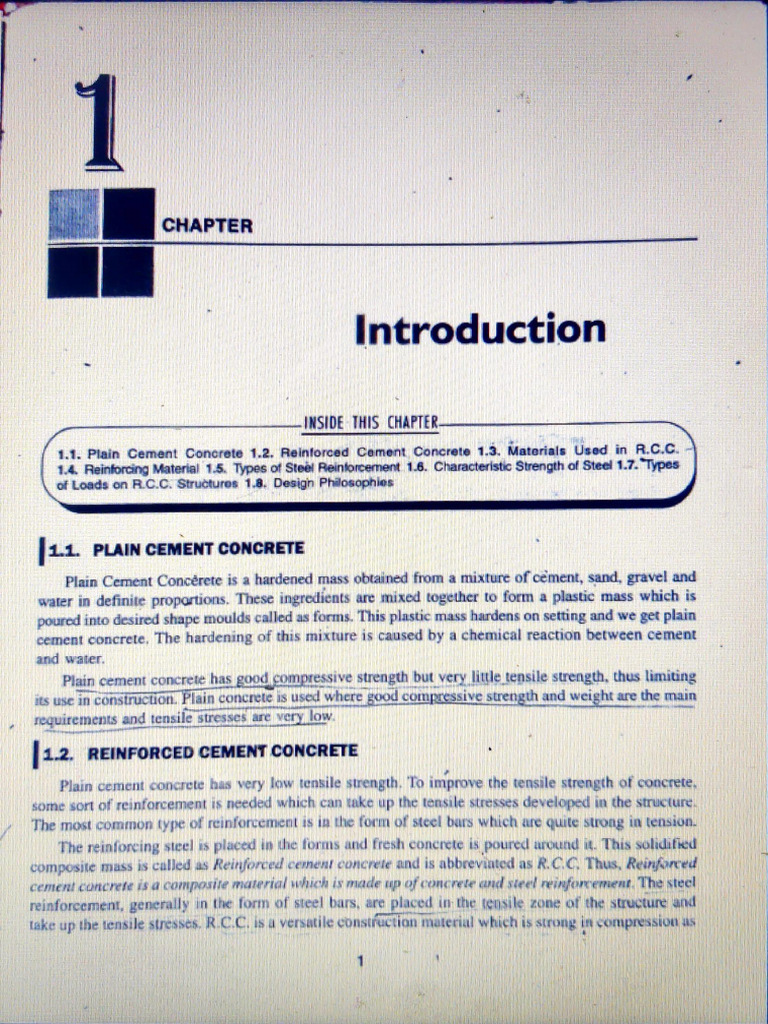 RCC Notes Module 1 | PDF | Concrete | Cement RCC Notes Module 1 | PDF | Concrete | Cement