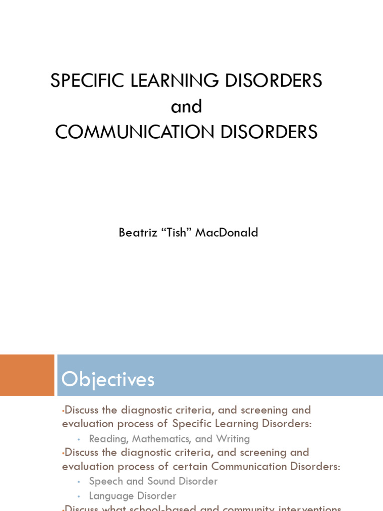 Learningdisorders - New Approach | PDF | Learning Disability | Speech