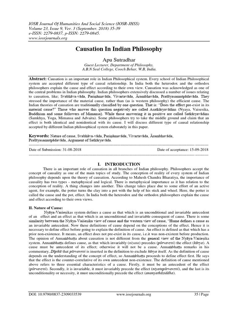 Karya Karan 1 | PDF | Causality | Existence