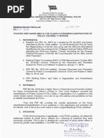 PNP New Rank Classification and Abbreviation | PDF