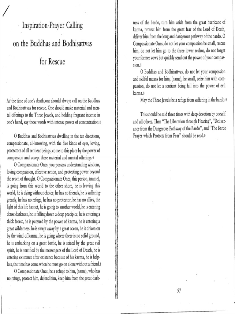 Bardo Prayers | PDF