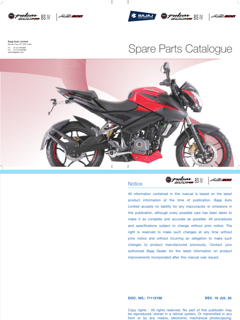 Spc-Pulsar Ns 200 Abs As 200 SPC Jul 2022 | PDF