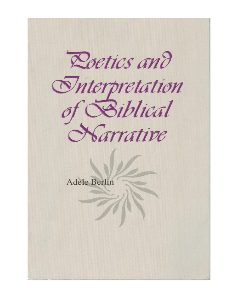 Adele Berlin Cap. IV Poetics & Interpretation | PDF