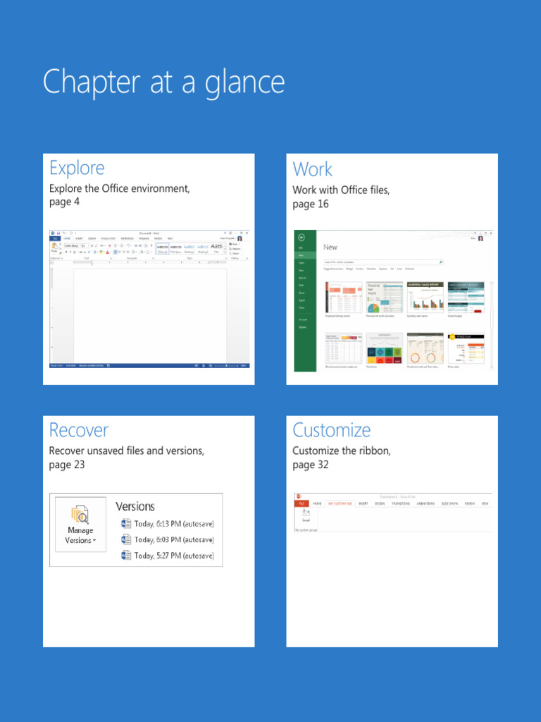 Chapter at A Glance: Explore Work | PDF