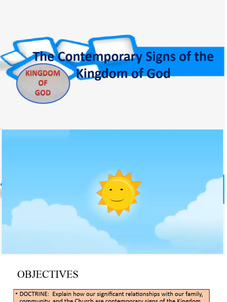 CLE 10 Lesson 2 The Contemporary Signs of The Time | PDF | Faith | God