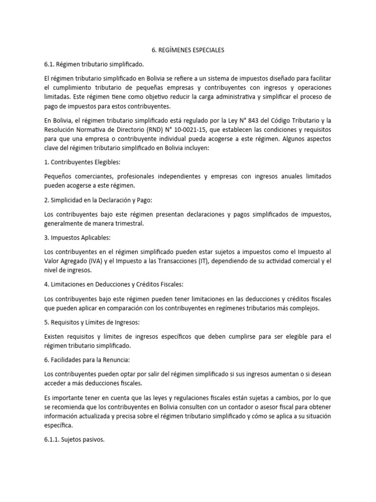 Regimen Simplificado | PDF | Impuestos | Bancos