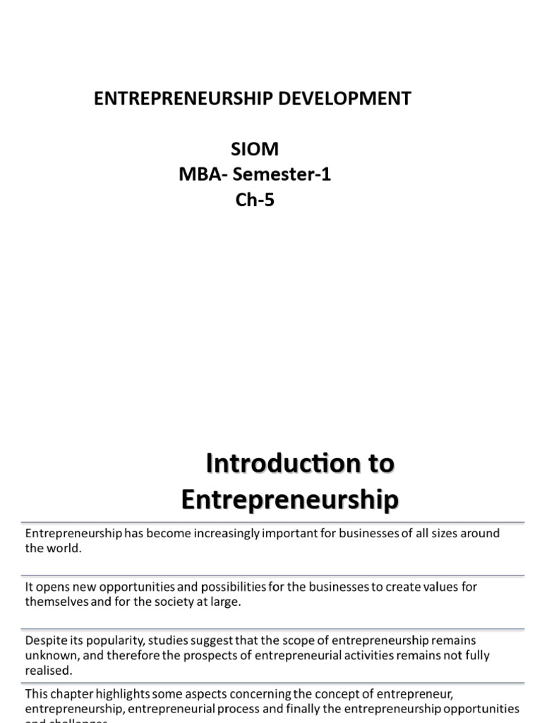 Ch 5 Sem 1 Entrepreneurship Development Pdf Entrepreneurship