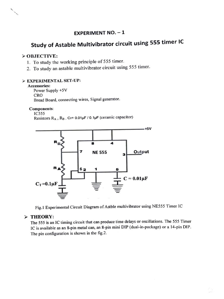 EXP 6 Astable Multivibrator | PDF | Analog Circuits | Manufactured Goods