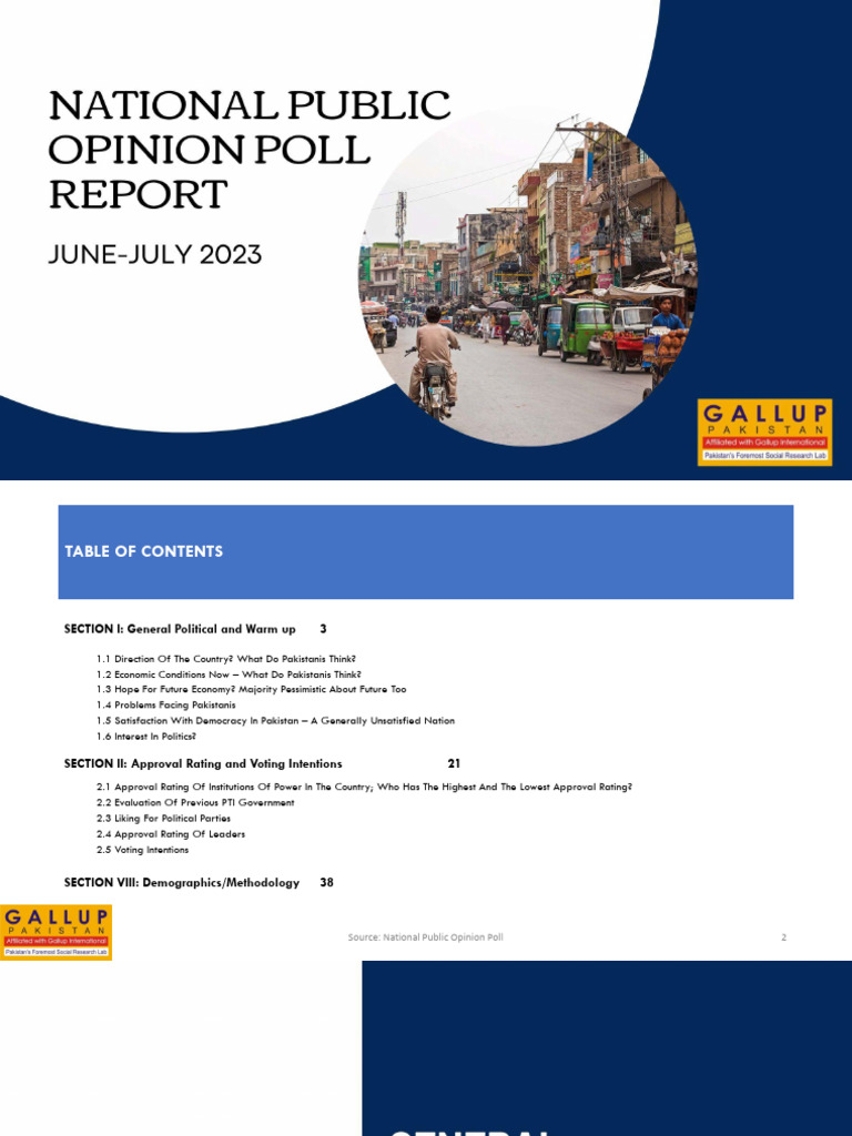 Public Pulse Report June 2023 3 | PDF | Nawaz Sharif | Opinion Poll
