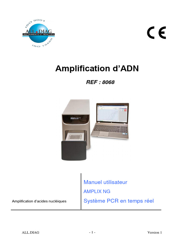 AMPLIX NG Thermocycler FR | PDF | USB | Réaction en chaîne par polymérase