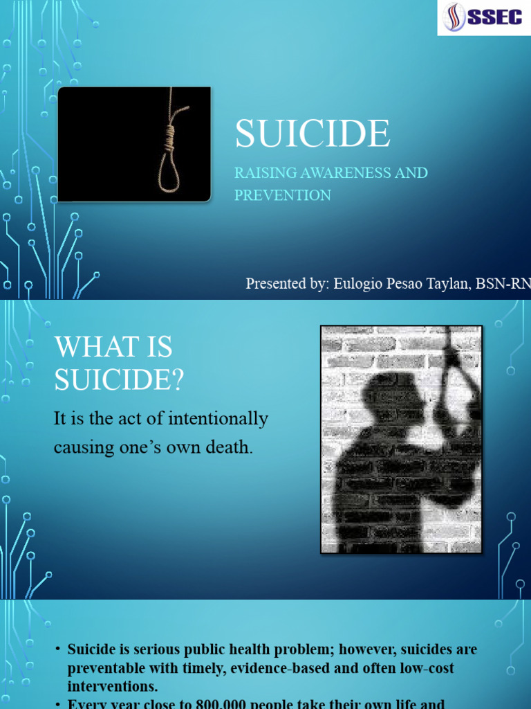 Suicide Presentation | PDF | Suicide | Psychiatry