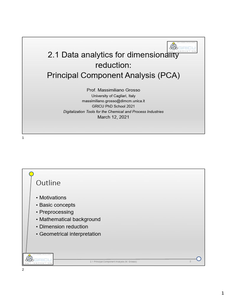 2 - 4 Principal Component Analysis (PCA) | PDF | Principal Component Analysis | Eigenvalues And ...