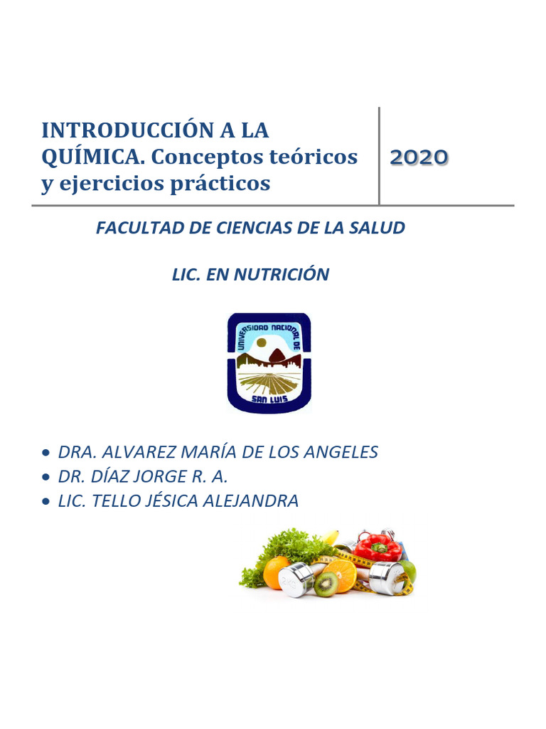 Introducción A La Química 2020 | PDF