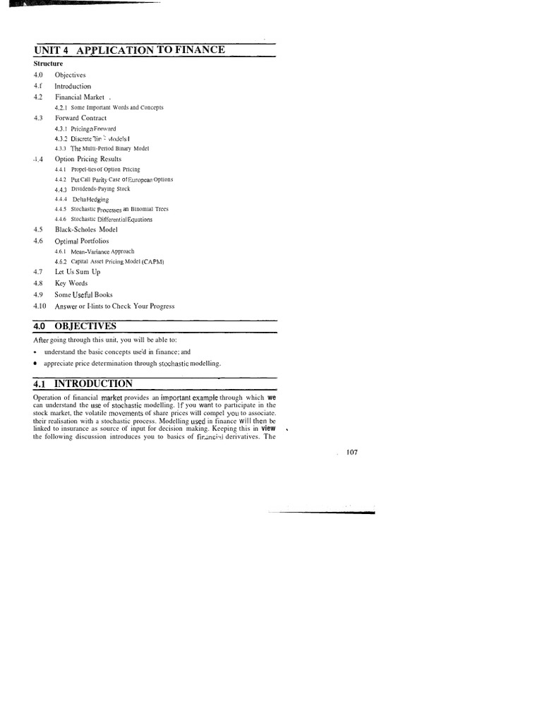 Unit 4 | PDF | Futures Contract | Derivative (Finance)