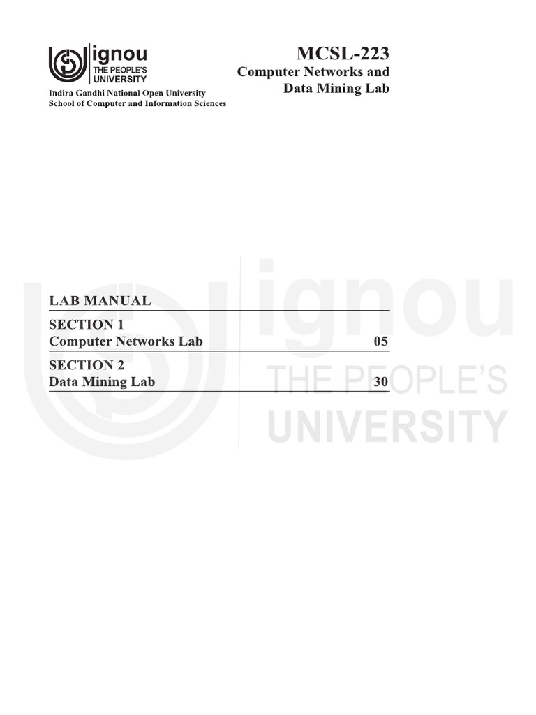 MCSL 223 (English) | PDF | Machine Learning | Computer Network