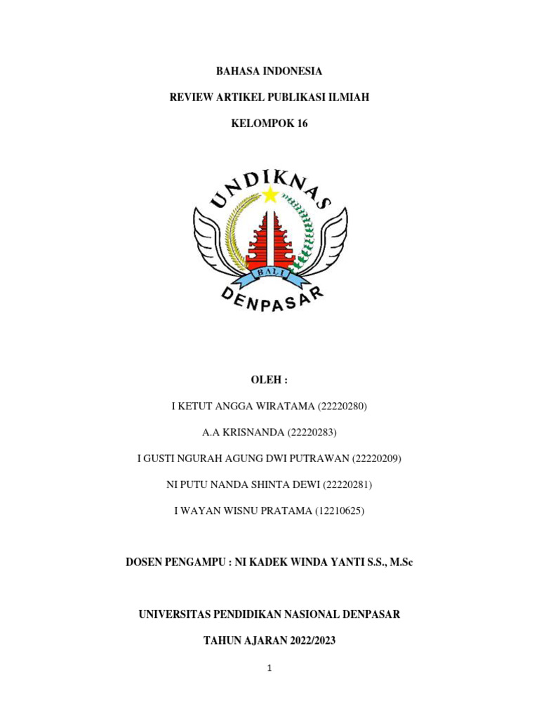 Makalah Tugas Bahasa Indonesia KLP 16 | PDF | Karier & Perkembangan