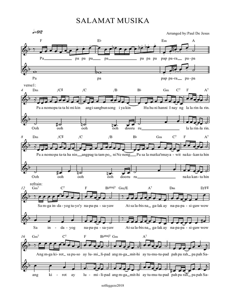 Salamat Salamat Musika | PDF