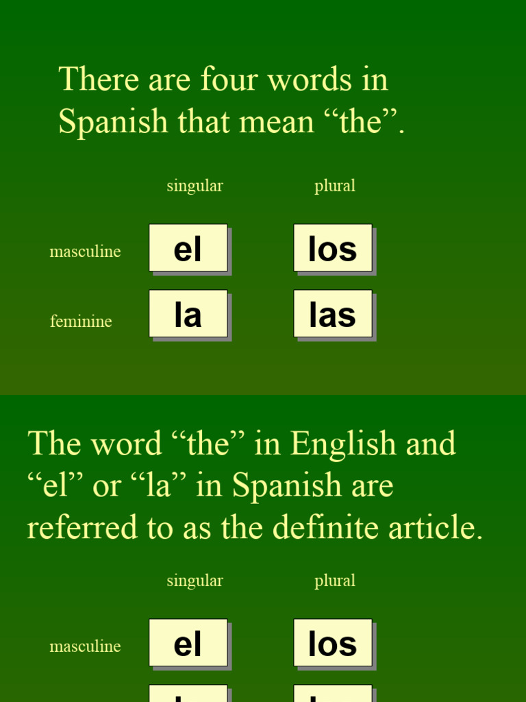 Uso de Artículos en Español | PDF | Conjugación gramatical | Sintaxis