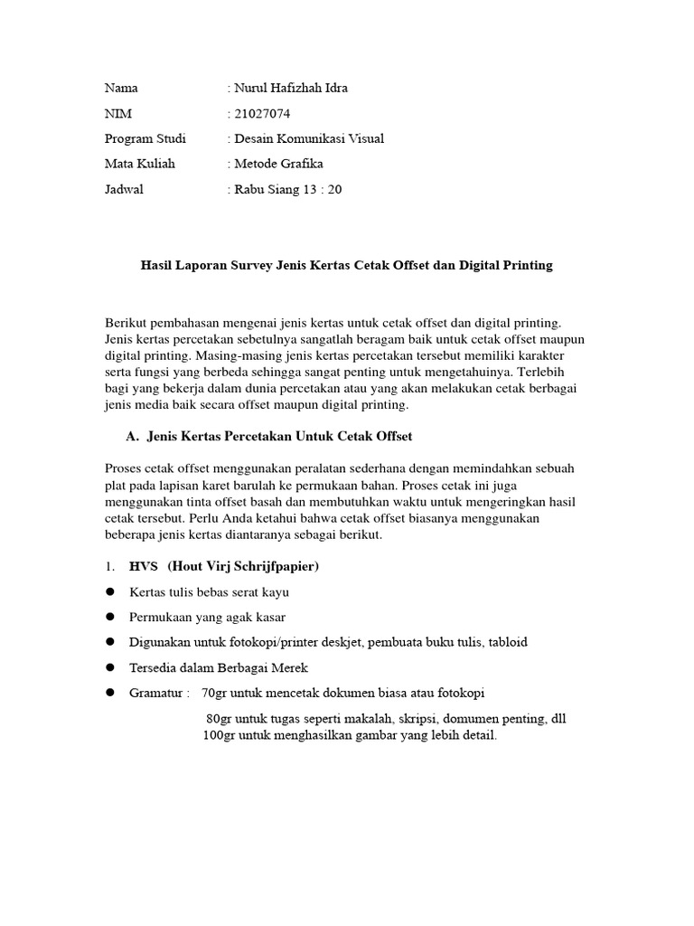 Nurul Hafizhah Idra - 21027074 - Tugas 1 Metode Grafika | PDF | Griya & Taman