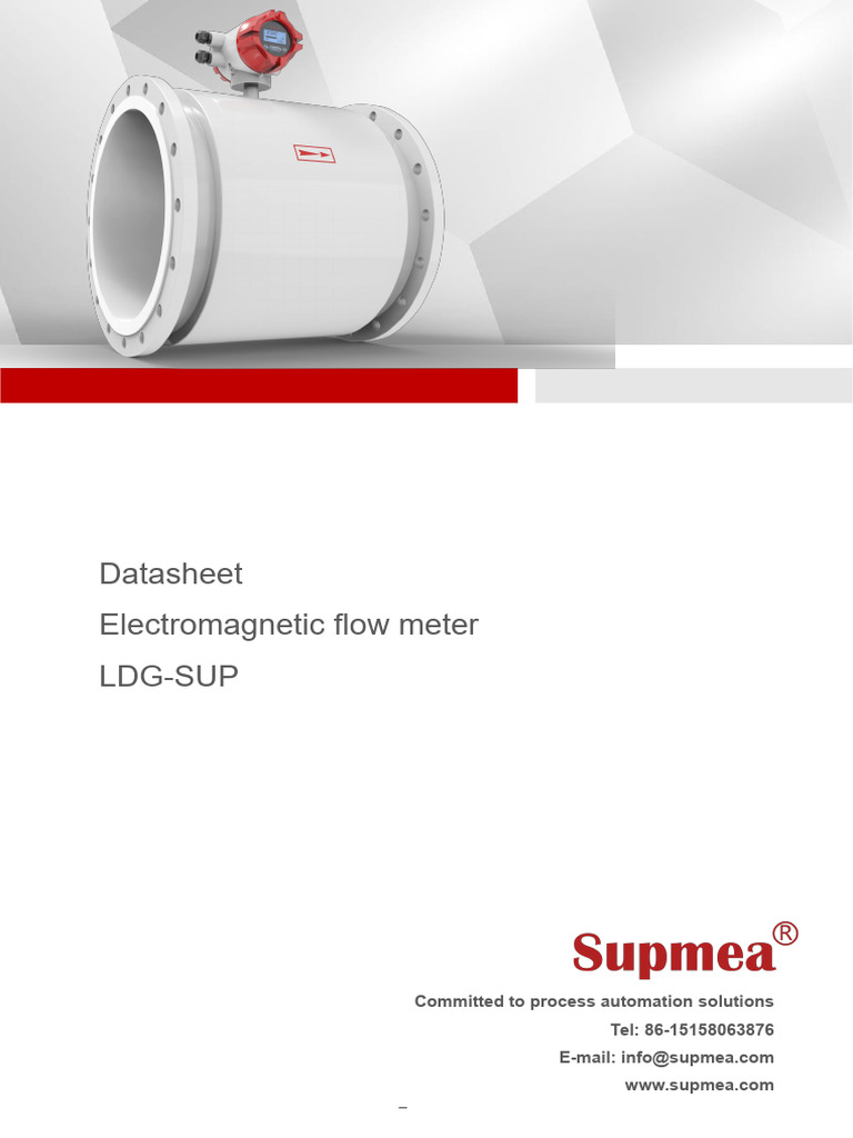 LDG Sup Electromagnetic Flowmeter Datasheet | PDF