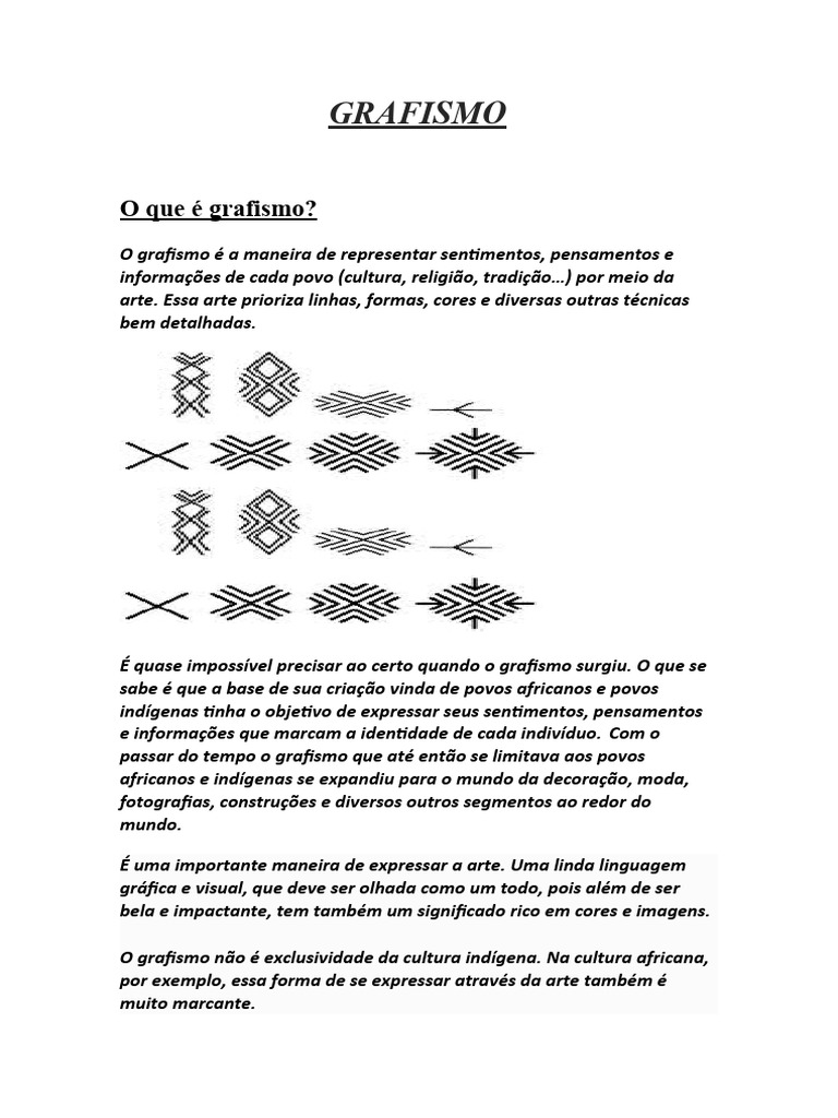Grafismo: Arte e Significados Africanos | PDF
