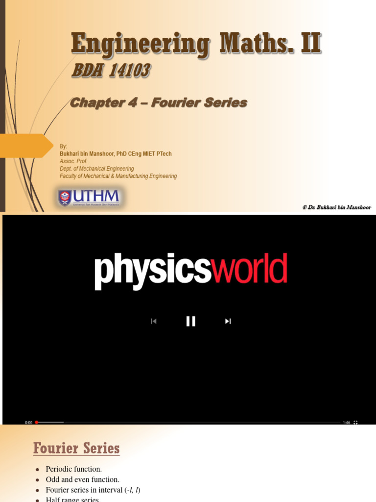 Chapter 4 Fourier Series Pdf Fourier Series Function Mathematics