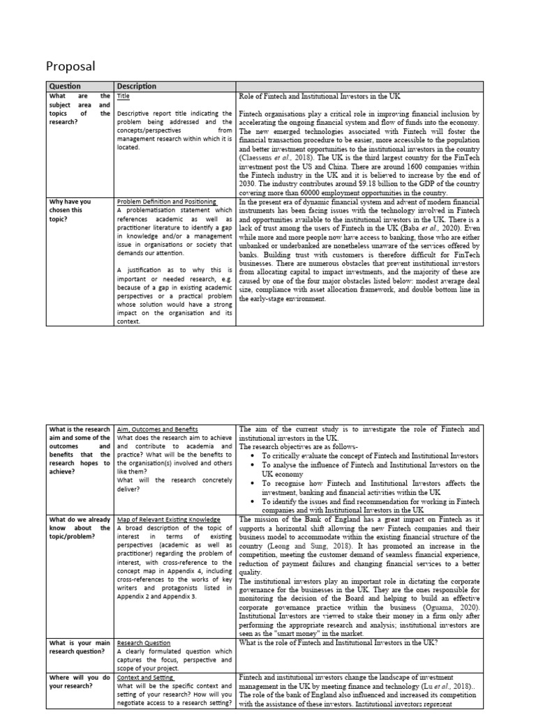 Proposal | PDF | Qualitative Research | Theory