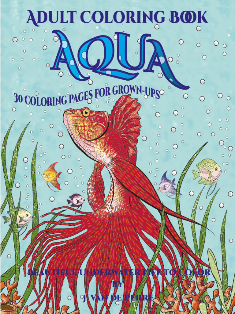 Adult Coloring Book - Aqua | PDF