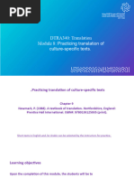 Culture Specific Items in Translation | PDF | Translations | Word