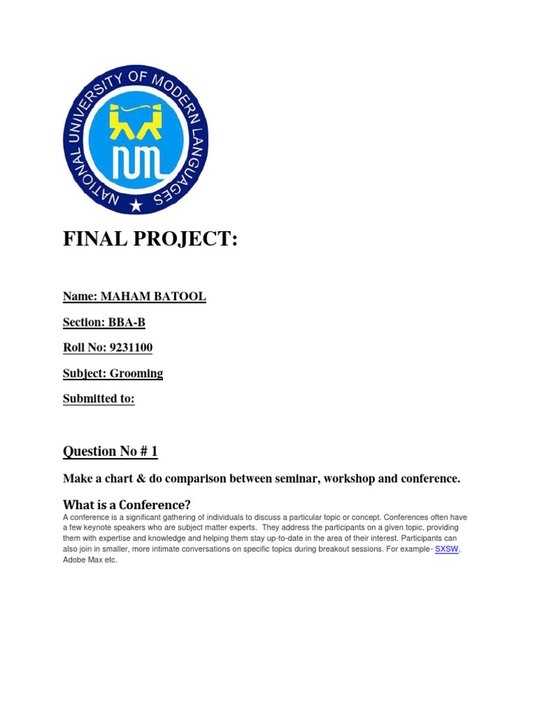 Final Project 1 | PDF | Expert | Communication